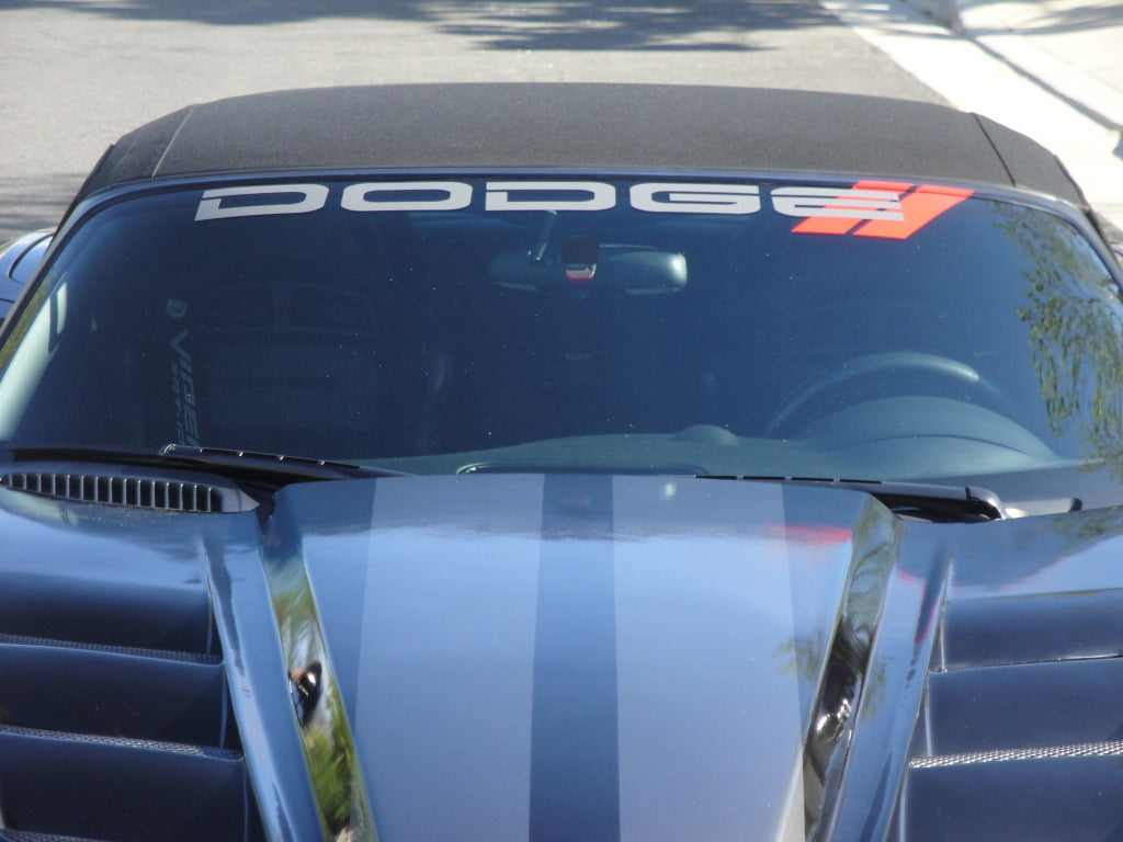 DODGE WINDSHIELD BANNER CHOOSE COLORS & SIZE – Vellosvinyl