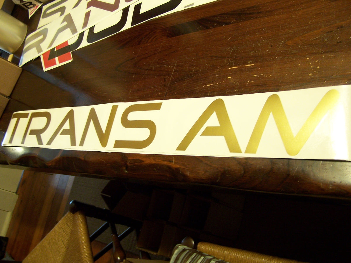 PONTIAC TRANS AM WINDSHIELD / WINDOW VINYL STICKER DECAL BANNER ...