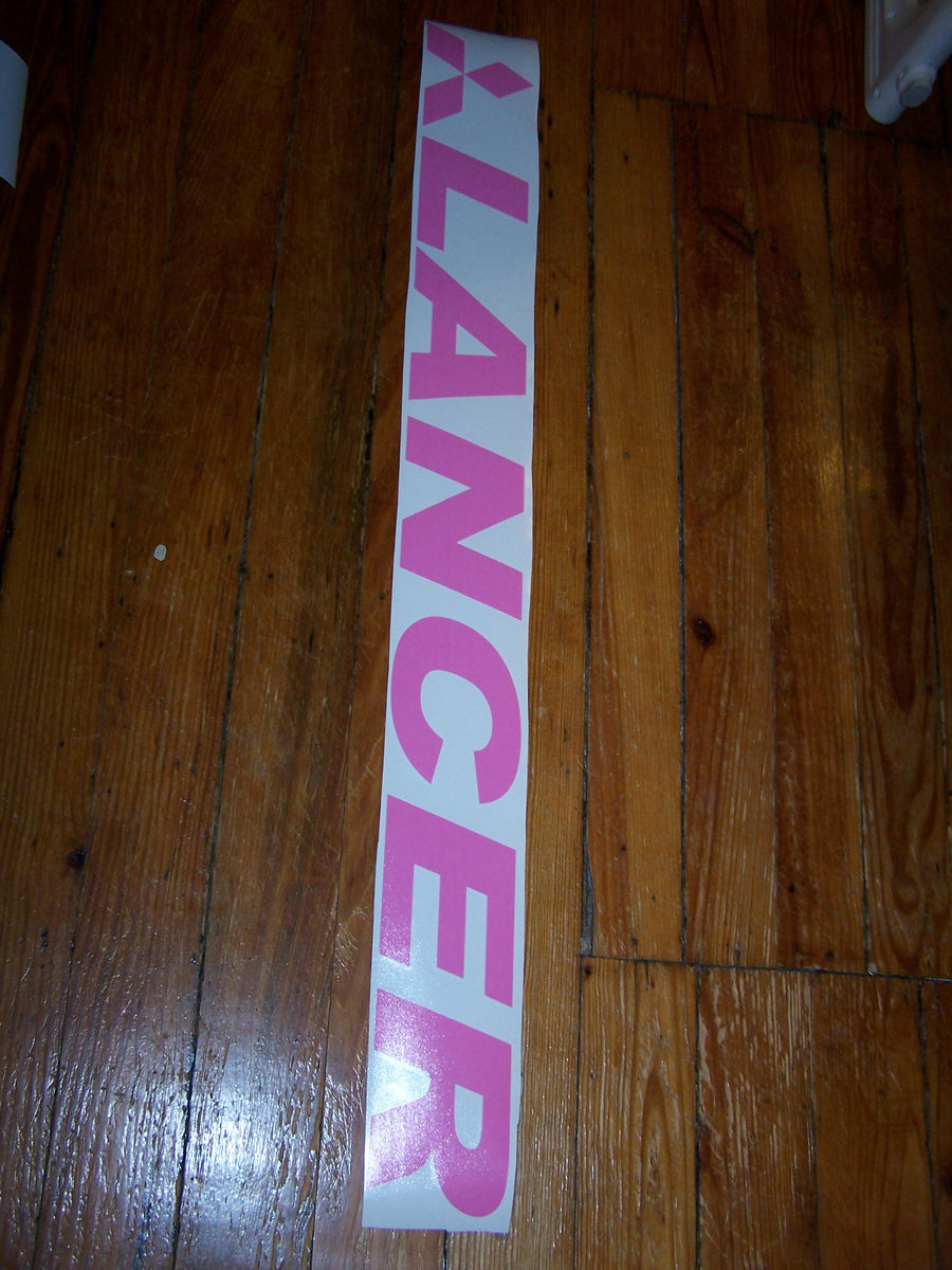 LANCER WINDSHIELD DECAL BANNER VINYL STICKER – Vellosvinyl