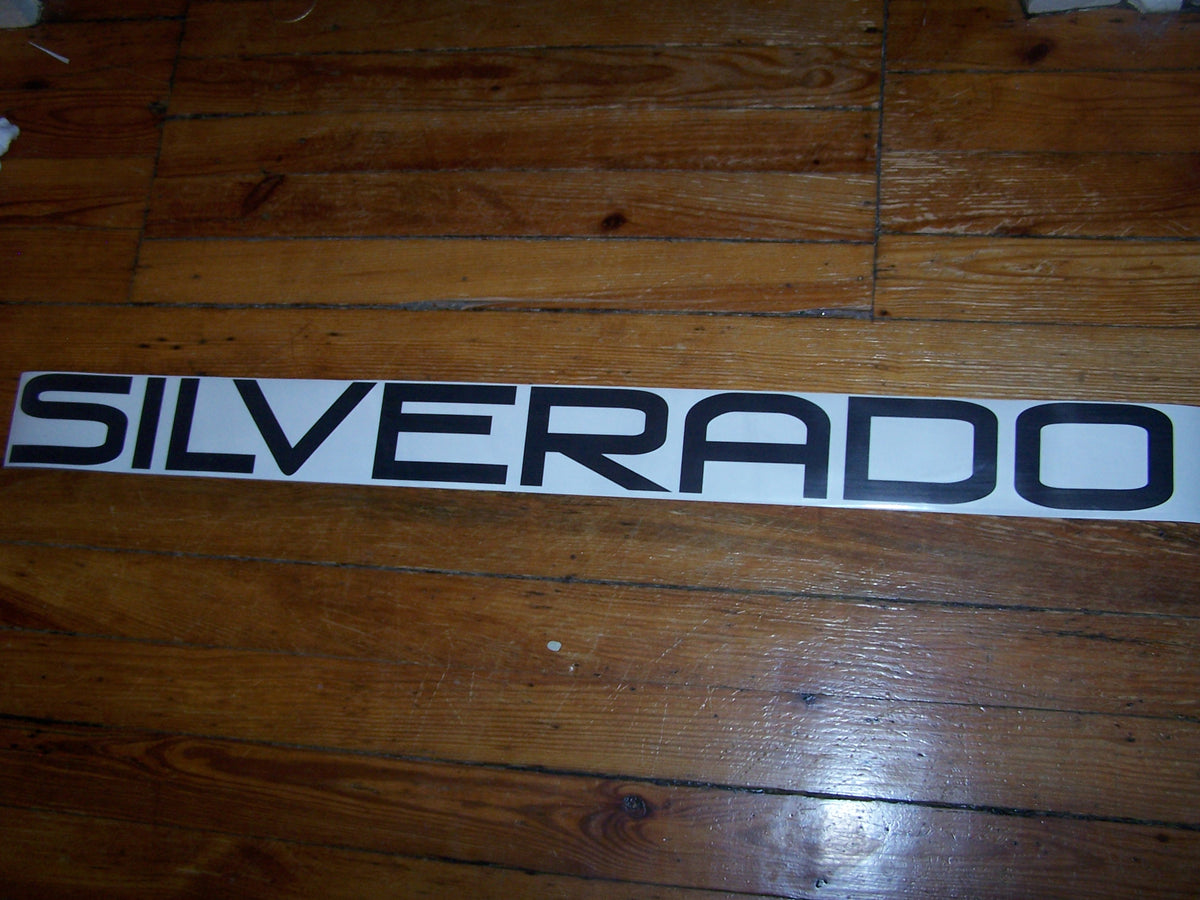SILVERADO WINDSHIELD DECAL BANNER VINYL STICKER CHOOSE COLOR – Vellosvinyl