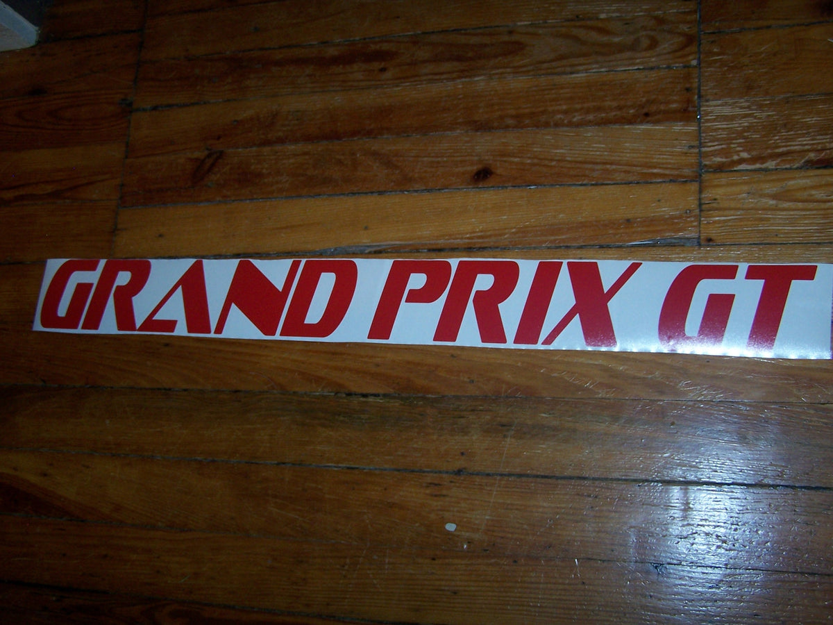 GRAND PRIX GT WINDSHIELD / WINDOW VINYL STICKER DECAL BANNER – Vellosvinyl