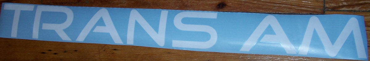 PONTIAC TRANS AM WINDSHIELD / WINDOW VINYL STICKER DECAL BANNER ...