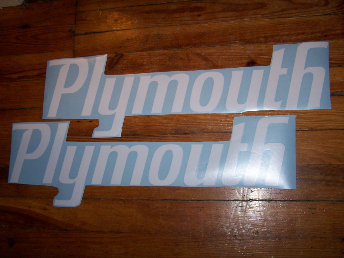 PLYMOUTH QUARTER PANEL DECALS SUPERBIRD SET – Vellosvinyl
