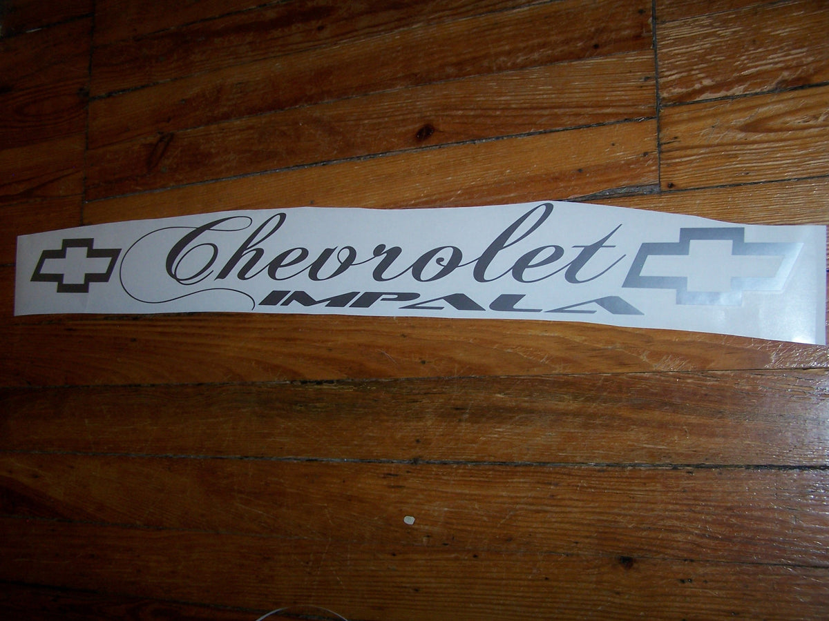 IMPALA WINDSHIELD WINDOW DECAL STICKER BANNER CHOOSE COLOR – Vellosvinyl