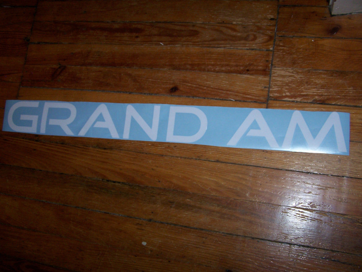 GRAND AM WINDSHIELD DECAL BANNER CHOOSE SIZE & COLOR – Vellosvinyl