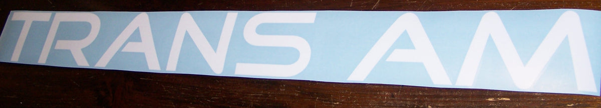 PONTIAC TRANS AM WINDSHIELD / WINDOW VINYL STICKER DECAL BANNER ...