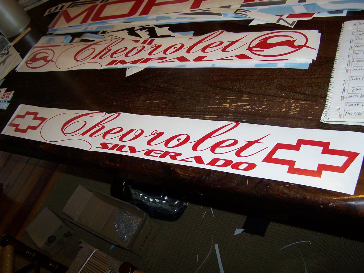 SILVERADO WINDSHIELD DECAL BANNER VINYL STICKER – Vellosvinyl