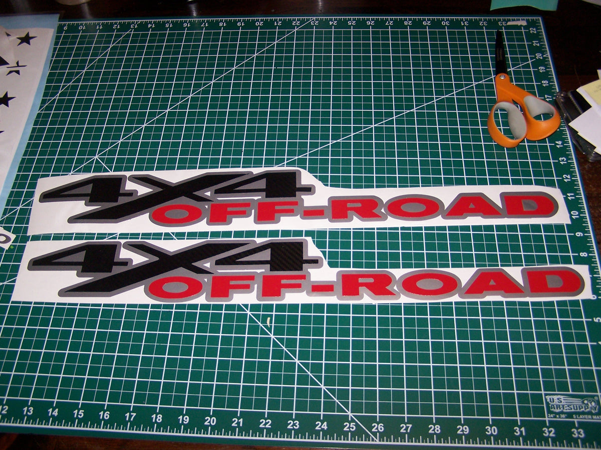 DODGE RAM 4X4 OFF ROAD VINYL BEDSIDE DECAL CHOOSE COLORS – Vellosvinyl