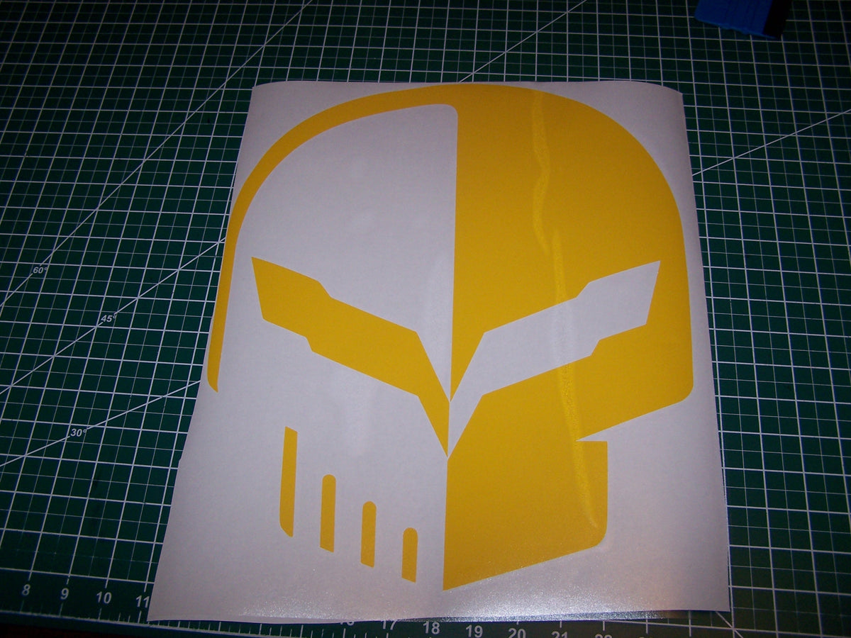 CORVETTE C7 RACING "JAKE" SKULL VINYL DECAL STICKER – Vellosvinyl