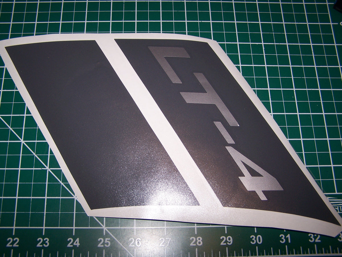 CORVETTE C4 GRAND SPORT STRIPES CUSTOM TEXT DECALS SET OF 2 – Vellosvinyl