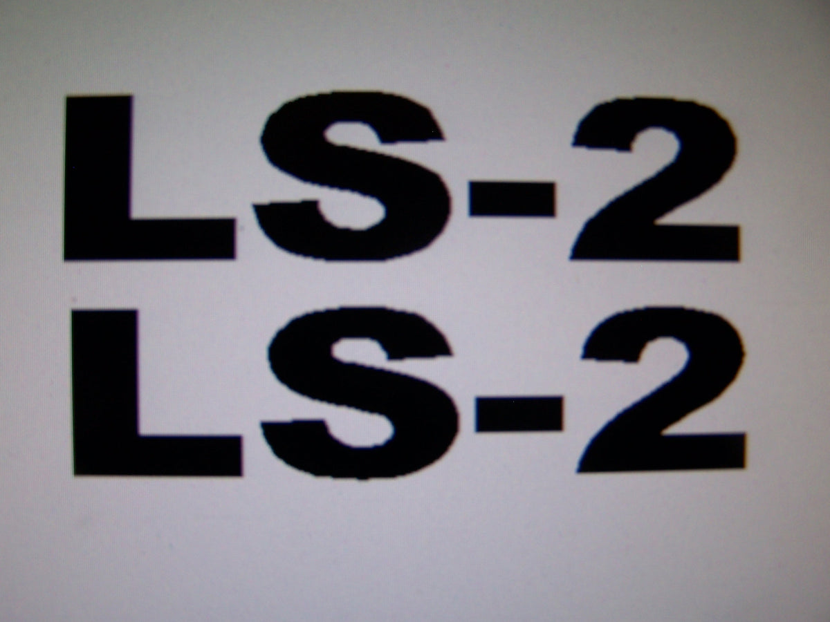 LS-2 DECAL HOOD FENDER VALVE COVER VINYL STICKER – Vellosvinyl