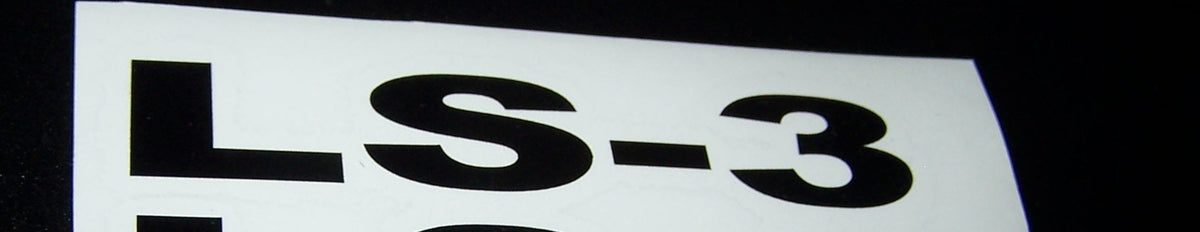 LS-3 DECAL HOOD FENDER VALVE COVER VINYL STICKER – Vellosvinyl