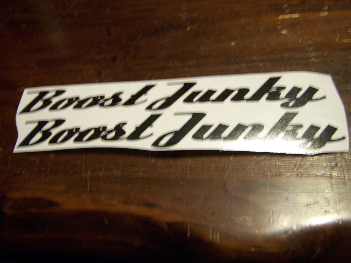 BOOST JUNKIE VINYL STICKER DECAL SET OF 2 – Vellosvinyl