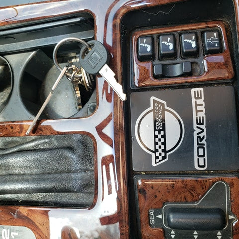 CORVETTE C4 LOGO VINYL DECAL LETTERING 92-96 POWER SEAT PANEL – Vellosvinyl