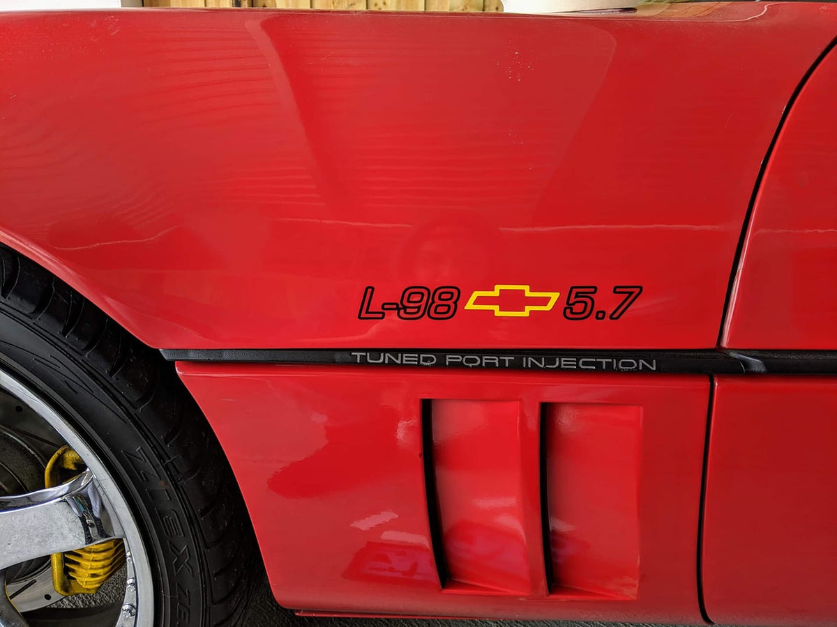 CORVETTE C4 L-98 5.7 DECALS SET OF 2 – Vellosvinyl