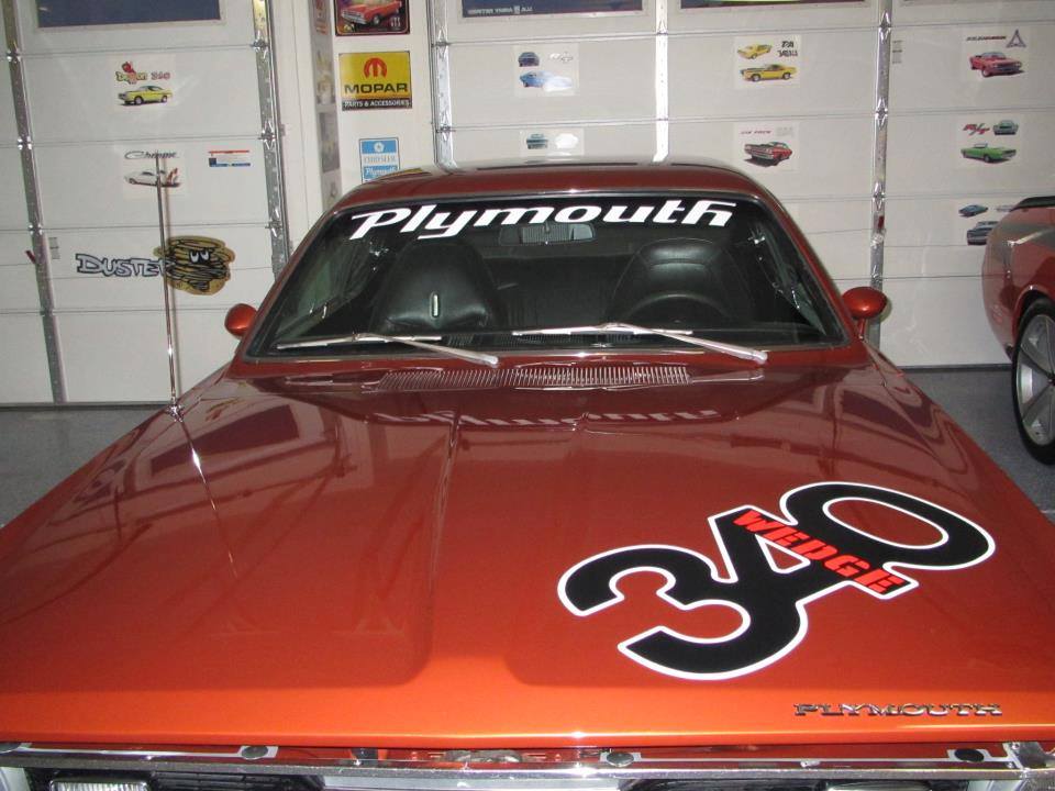 MOPAR 360 340 383 440 WEDGE HOOD DECAL STICKER – Vellosvinyl