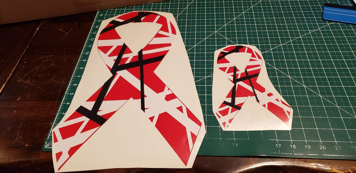 EDDIE VAN HALEN TRIBUTE RIBBON VINYL DECAL STICKER – Vellosvinyl