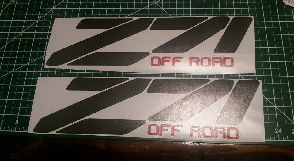 Z71 OFF ROAD BEDSIDE / WINDOW STICKER VINYL DECAL CHOOSE COLOR ...