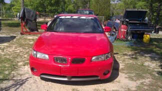 GRAND PRIX GTP SUPERCHARGED WINDSHIELD / WINDOW VINYL STICKER DECAL BA ...