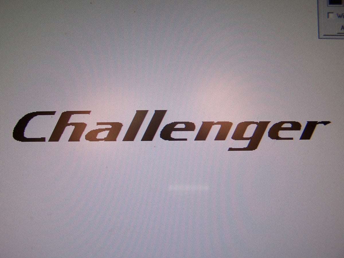 DODGE Challenger WINDSHIELD DECAL BANNER CHOOSE SIZE AND COLOR ...