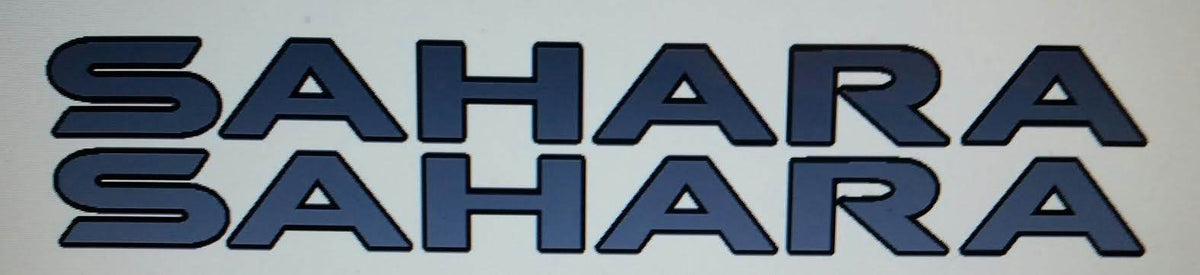 JEEP WRANGLER SAHARA HOOD VINYL DECAL SET CHOOSE 2 COLORS – Vellosvinyl