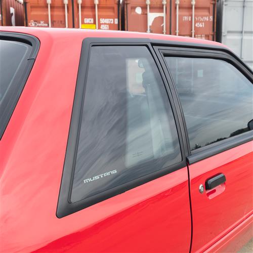 FOXBODY MUSTANG 1987-1993 QUARTER WINDOW DECAL SET OF 2 CHOOSE hatch o ...