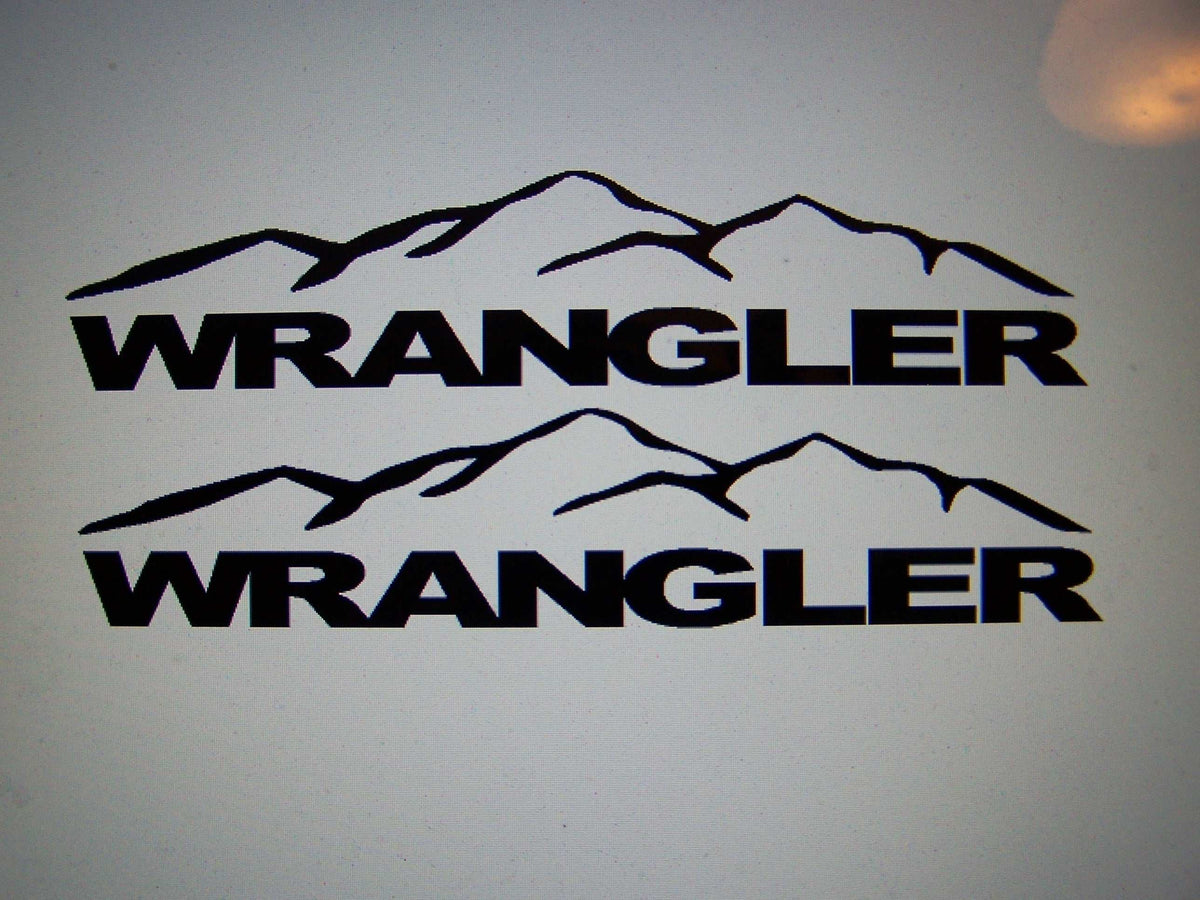 JEEP WRANGLER FENDER VINYL DECAL SET OF 2 JK TJ CHOOSE COLOR – Vellosvinyl