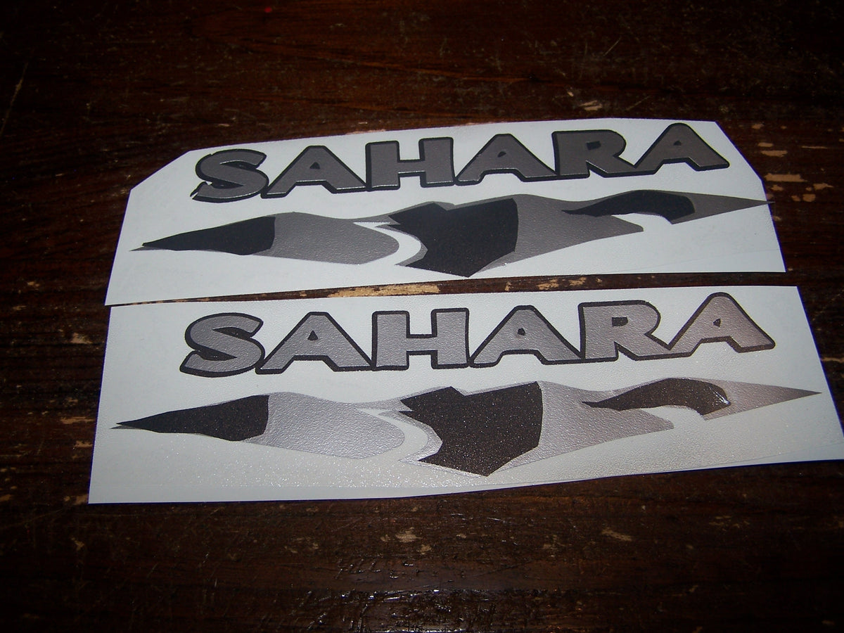 JEEP SAHARA FENDER DECALS CHOOSE 2 COLORS JK TJ YJ – Vellosvinyl