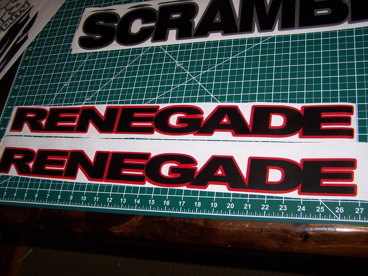 JEEP RENEGADE HOOD VINYL DECAL SET CHOOSE 2 COLORS – Vellosvinyl