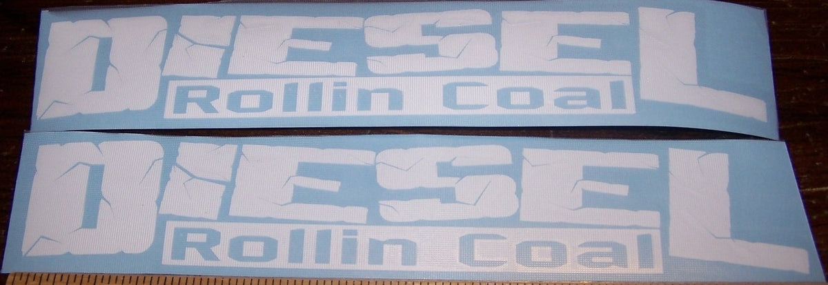 DIESEL ROLLIN COAL VINYL DECAL STICKER SET OF 2 – Vellosvinyl