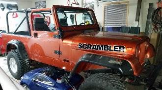 JEEP SCRAMBLER HOOD DECAL SET OF 2 CHOOSE COLOR/COLORS – Vellosvinyl