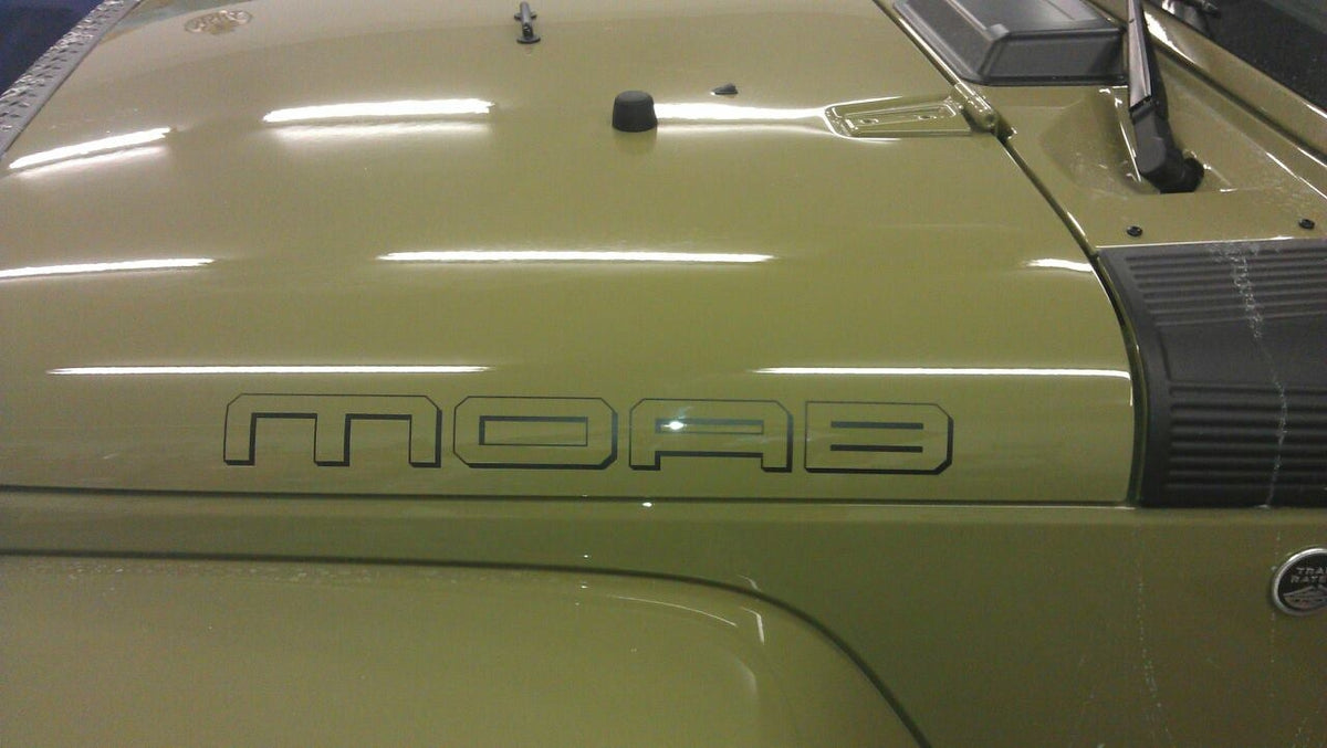 JEEP MOAB HOOD DECALS VINYL STICKER SET – Vellosvinyl