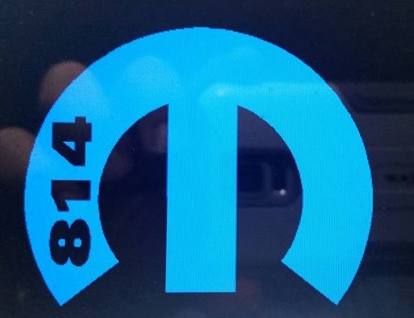 814 MOPARS LOGO WITH 814 AT THE SIDE VINYL STICKER DECAL – Vellosvinyl