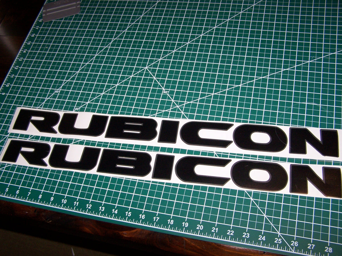 JEEP 10TH ANNIVERSARY RUBICON HOOD VINYL DECAL SET 2 COLORS – Vellosvinyl