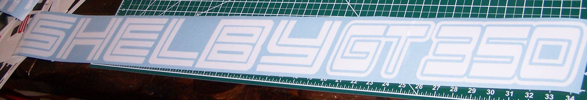 SHELBY MUSTANG GT350 WINDSHIELD VINYL DECAL STICKER BANNER – Vellosvinyl