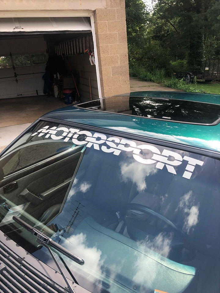 FORD MOTORSPORT WINDSHIELD DECAL BANNER CHOOSE COLOR & SIZE – Vellosvinyl