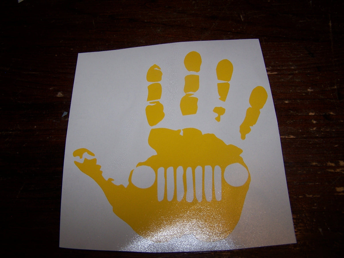 JEEP WAVE DECAL VINYL DECAL STICKER CHOOSE COLOR AND BODY CODE ...