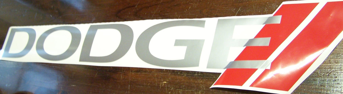 DODGE WINDSHIELD BANNER NEW LOGO CHOOSE COLORS & SIZE – Vellosvinyl