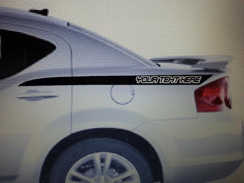 DODGE AVENGER QUARTER PANEL VINYL STRIPE SET – Vellosvinyl