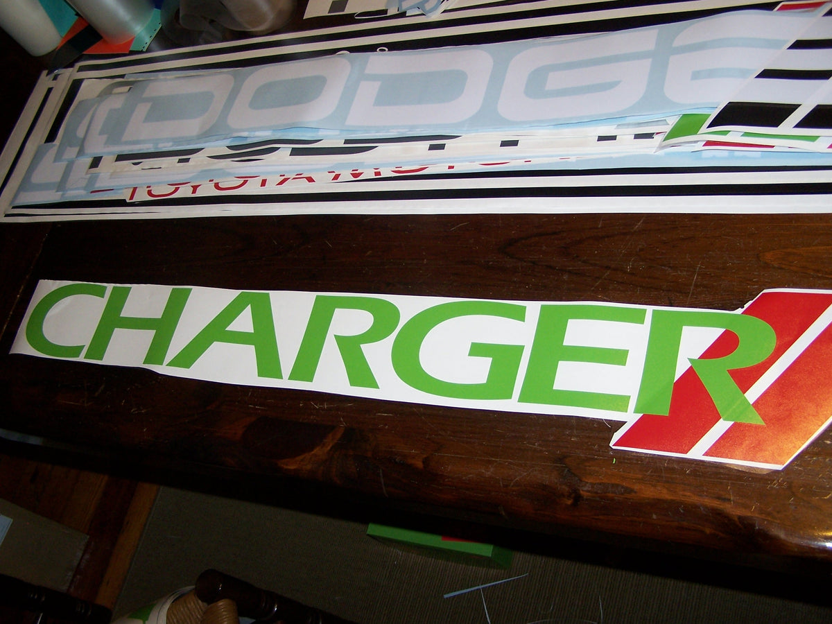 CHARGER WINDSHIELD DECAL BANNER CHOOSE 2 COLORS AND SIZE – Vellosvinyl