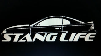 1994-1995 STANG LIFE WINDOW BANNER STICKER DECAL CHOOSE COLOR – Vellosvinyl