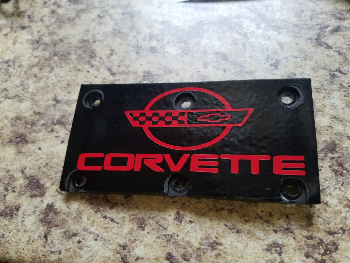 CORVETTE C4 THROTTLE BODY OVERLAY DECAL WITH EMBLEM – Vellosvinyl