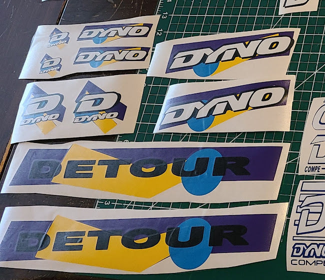DYNO DETOUR DECAL SET 1990 1991 VINTAGE BMX – Vellosvinyl