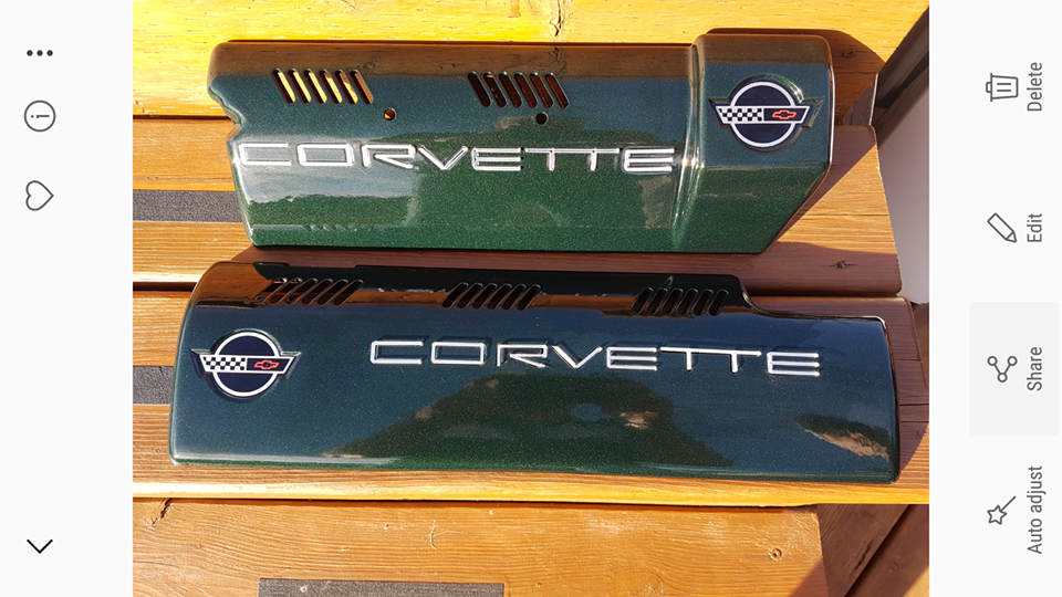 CORVETTE C4 EMBLEM DECAL FOR FUEL RAIL COVERS 1992-1996 SET OF 2 ...