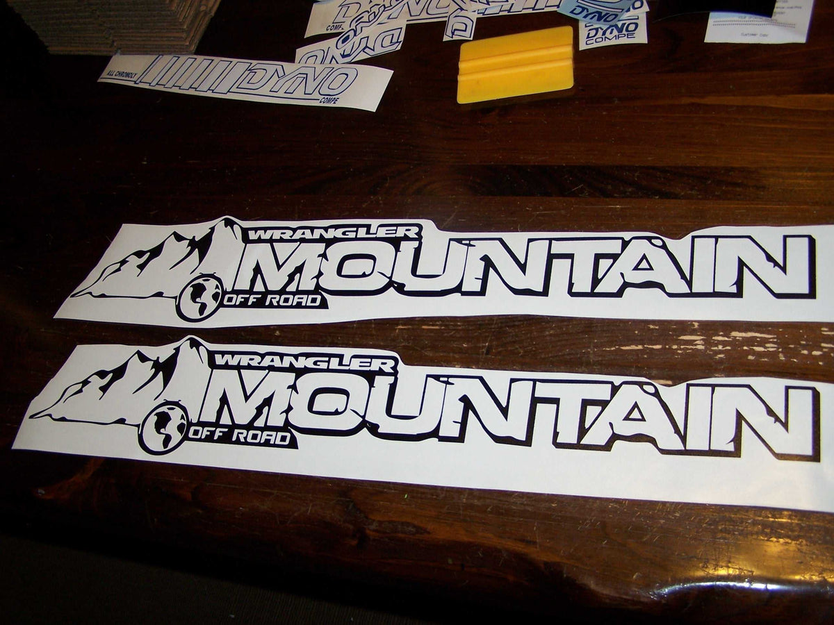 JEEP WRANGLER MOUNTAIN OFF ROAD HOOD DECAL SET – Vellosvinyl