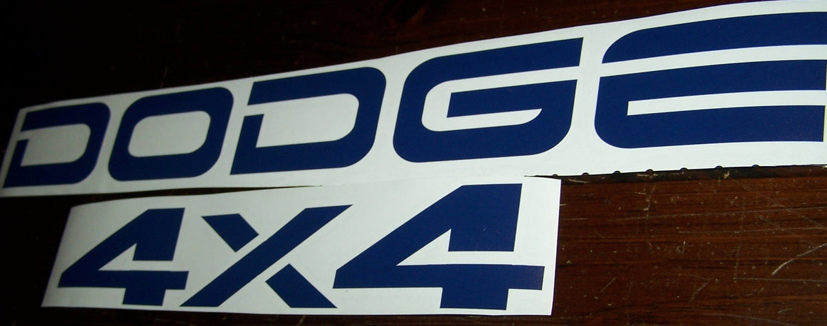 DODGE & 4x4 TAILGATE DECAL SET RAM DAKOTA – Vellosvinyl
