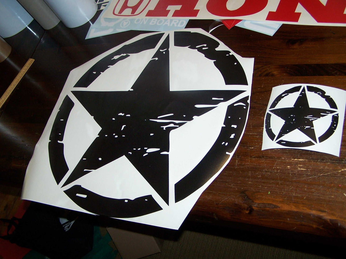 Jeep FREEDOM EDITION OSCAR MIKE STAR HOOD & QUARTER DECAL SET 3 Vinyl ...