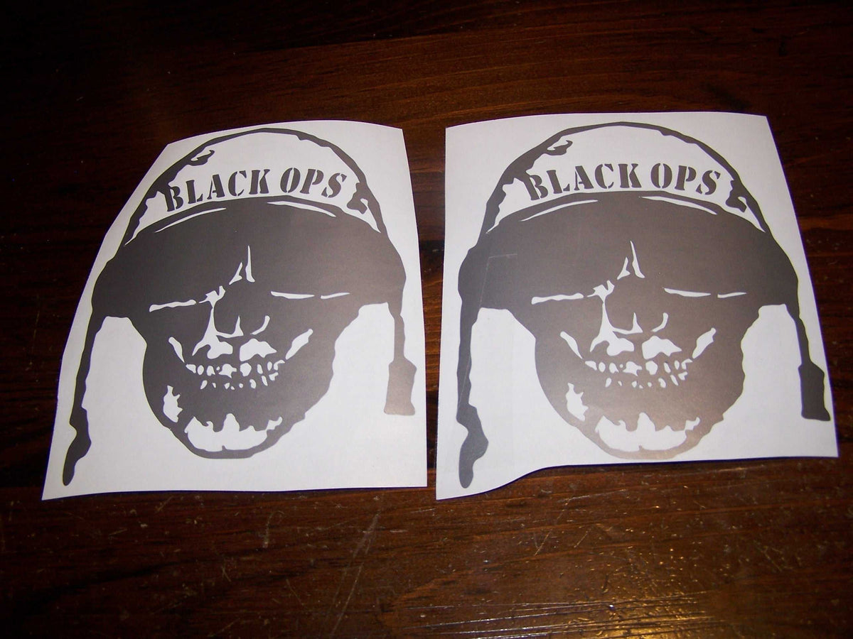 BLACK OPS SKULL DECAL SET OF 2 CALL OF DUTY – Vellosvinyl