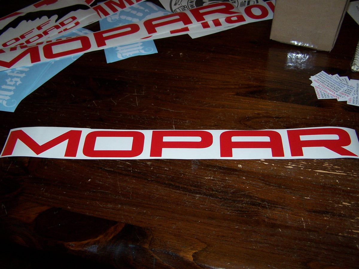 MOPAR WINDSHIELD DECAL CHOOSE COLOR AND SIZE – Vellosvinyl