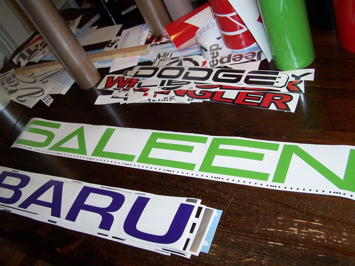 SALEEN WINDSHIELD DECAL BANNER STICKER CHOOSE COLOR AND SIZE – Vellosvinyl